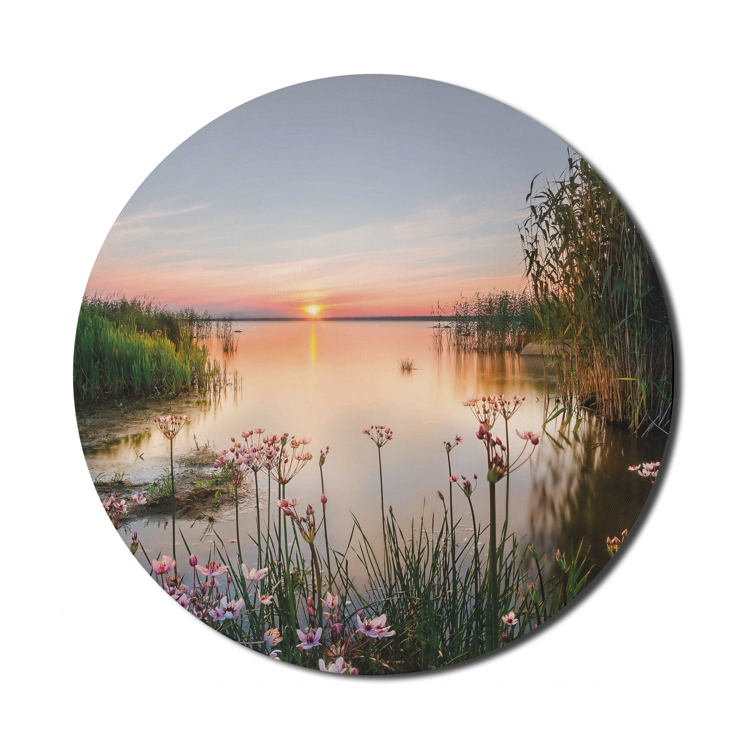 Nature Mouse Pad for Computers, Sunset at Chudskoy Lake Estonia View ...