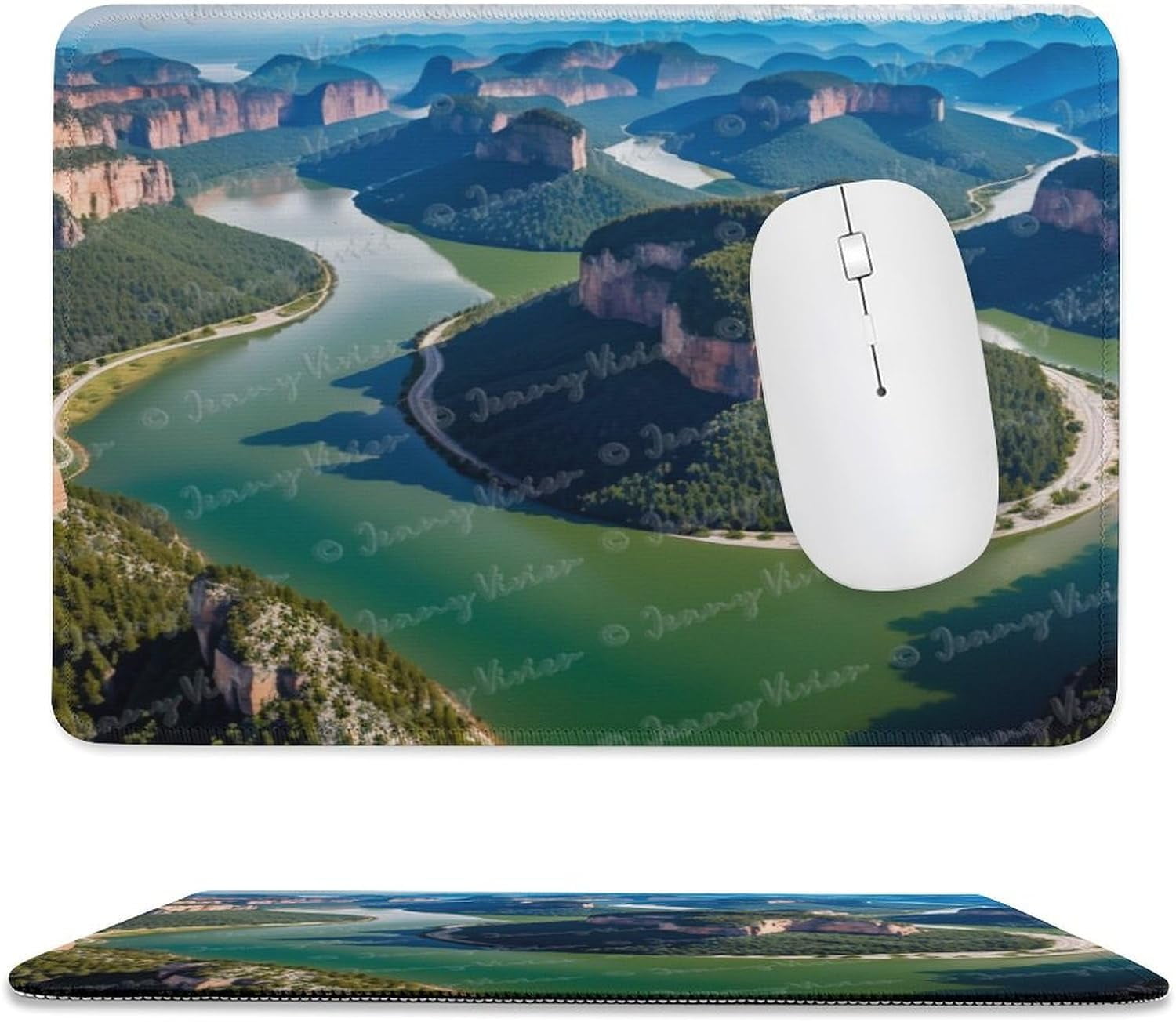 Nature Mouse pad, 8x10 inch, Green Landscape Mousepad Rectangle ...