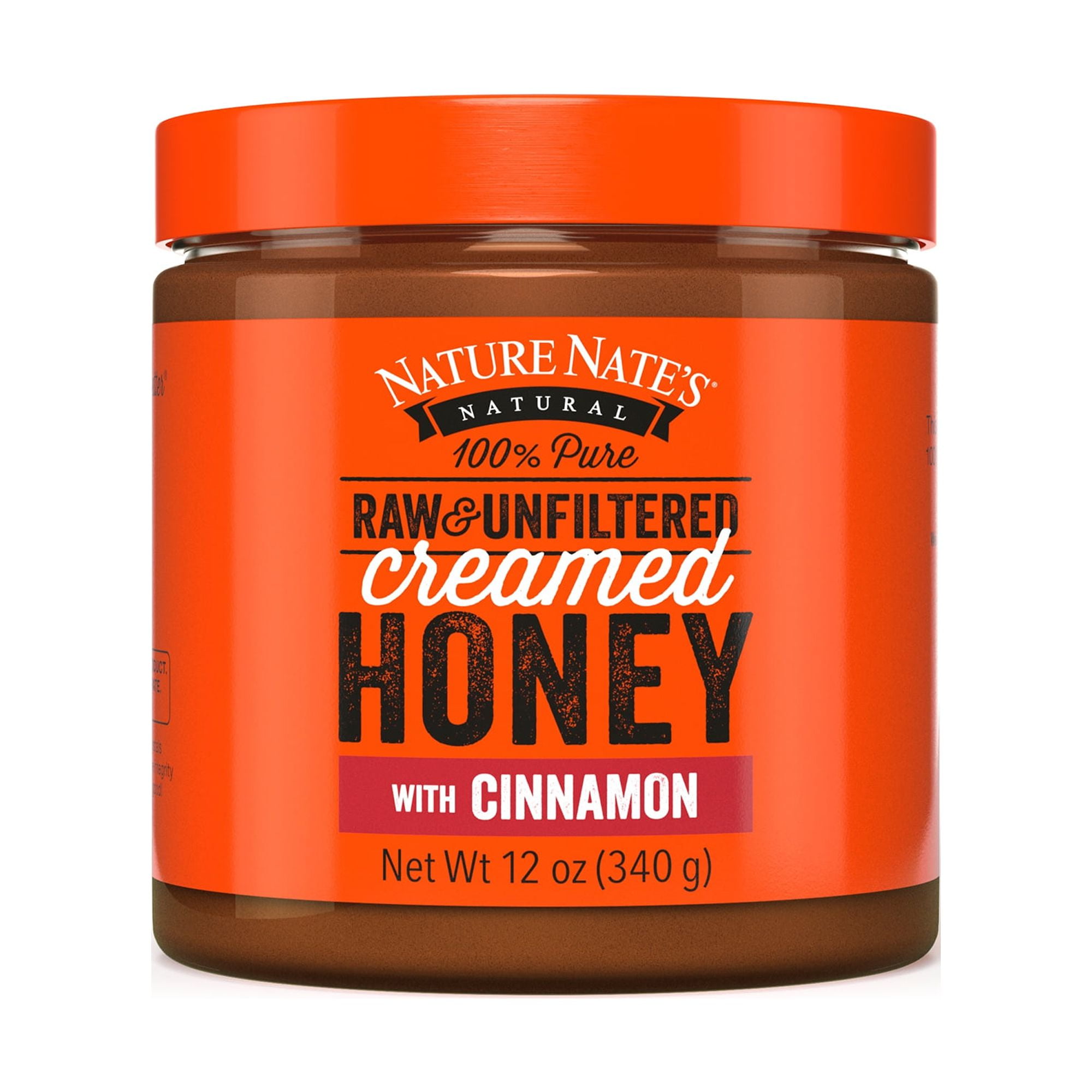 Nature Nate's 100% Pure, Raw and Unfiltered Creamed Honey with Cinnamon ...