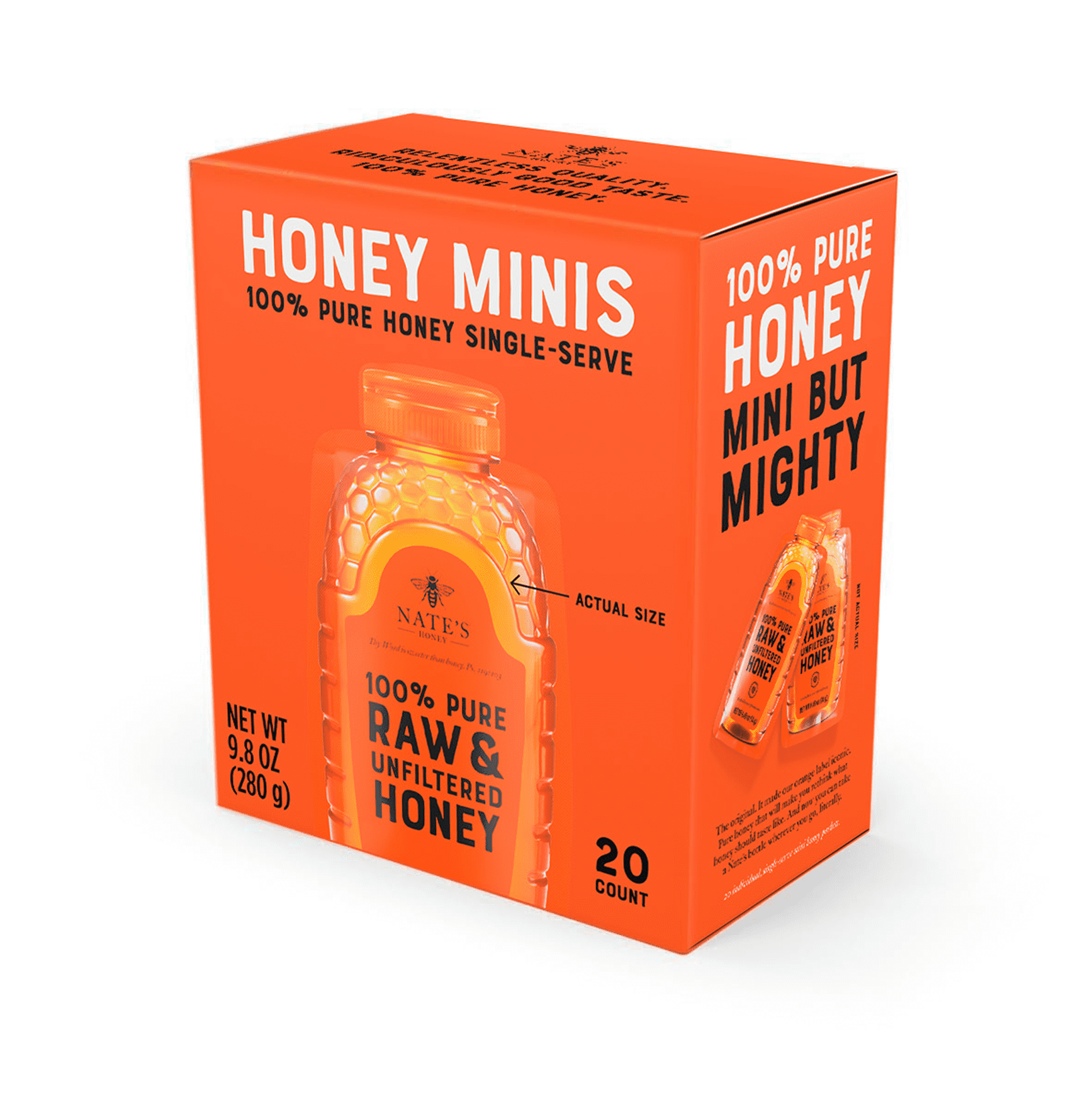 Nature Nate's Individual Real Honey Minis: 100% Pure Raw, Unfiltered ...