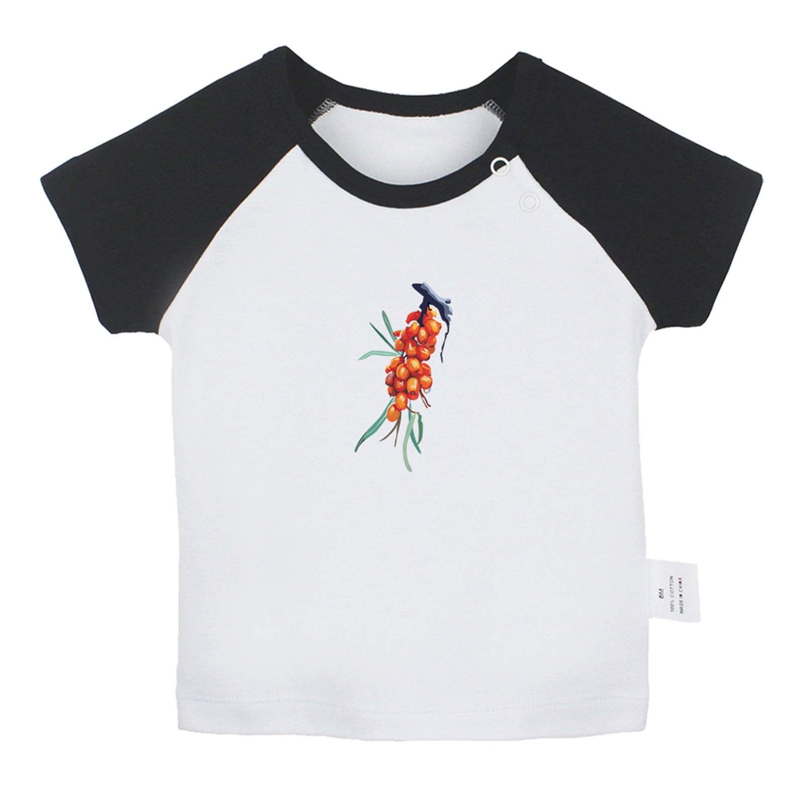 Nature Pattern Sea Buckthorn T shirt For Baby, Newborn Babies T-shirts ...