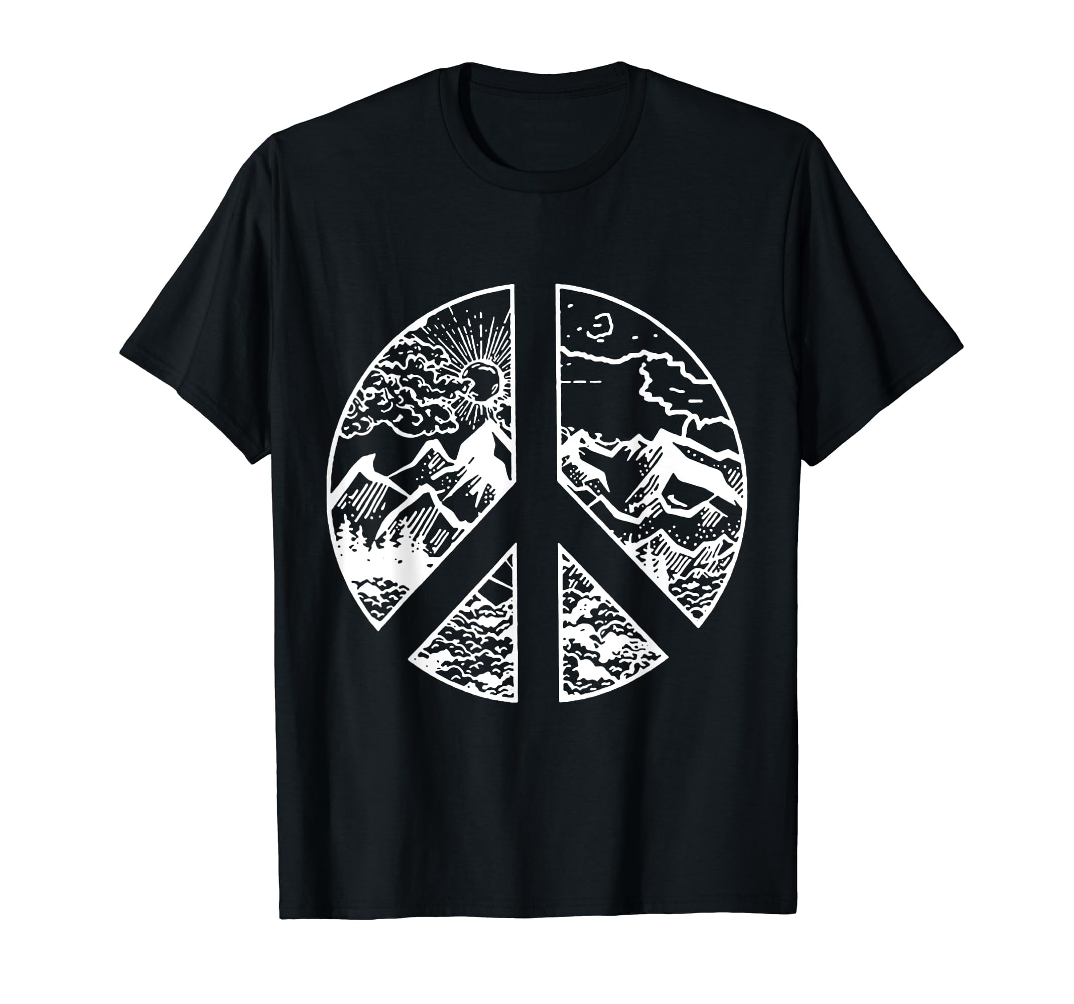 Nature Peace Outdoor Adventures Mountain Peace Sign Hippie - Walmart.com
