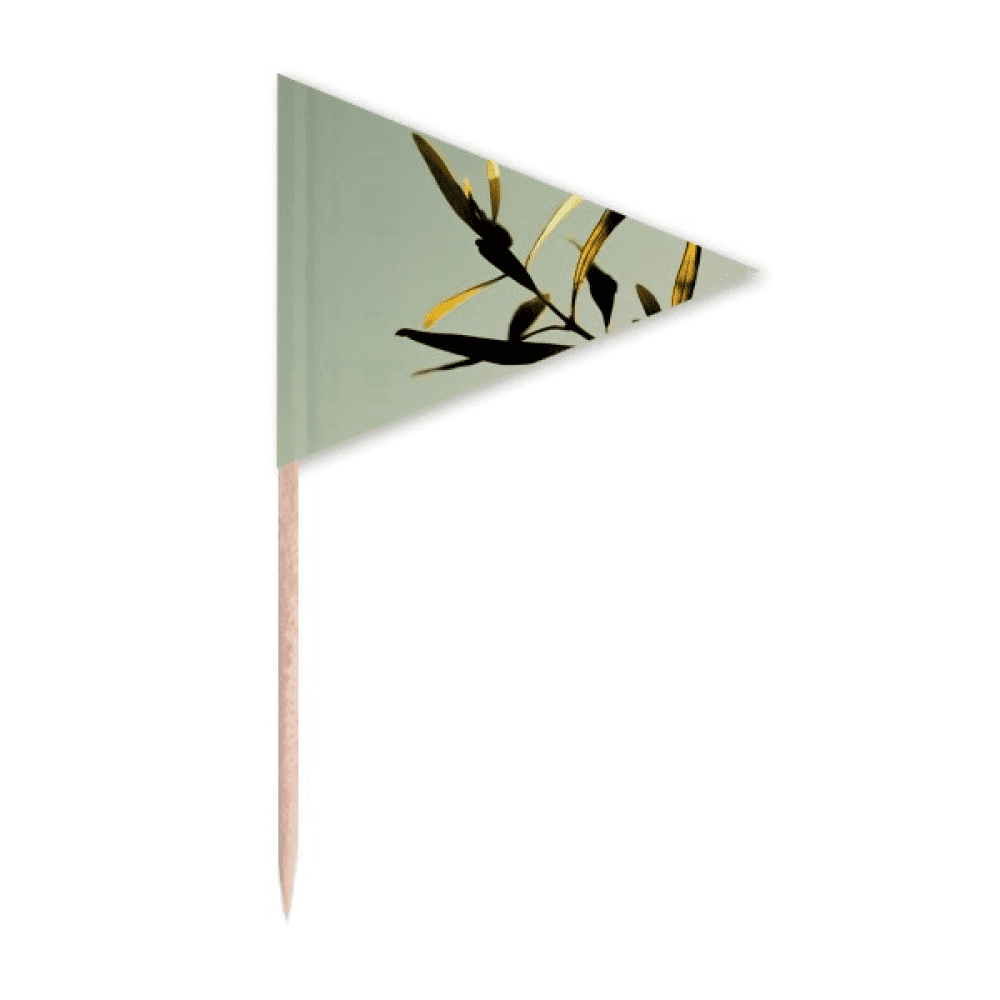 Nature Picture Simpol Toothpick Triangle Cupcake Toppers Flag - Walmart.com