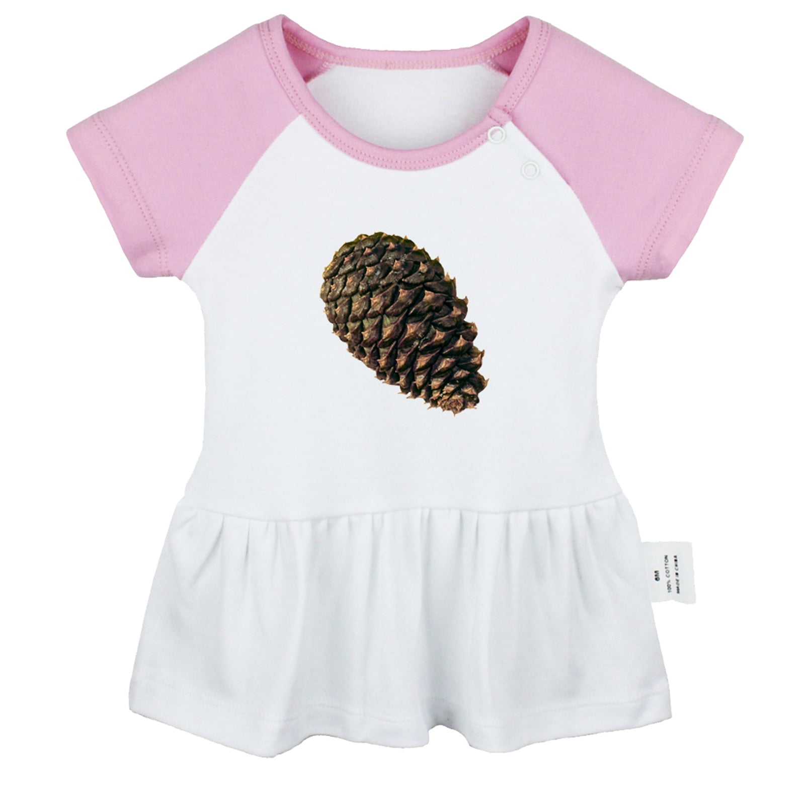 Nature Pine Cone Pattern Dresses For Baby, Newborn Babies Skirts, Infant Princess Dress, 0-24M ...