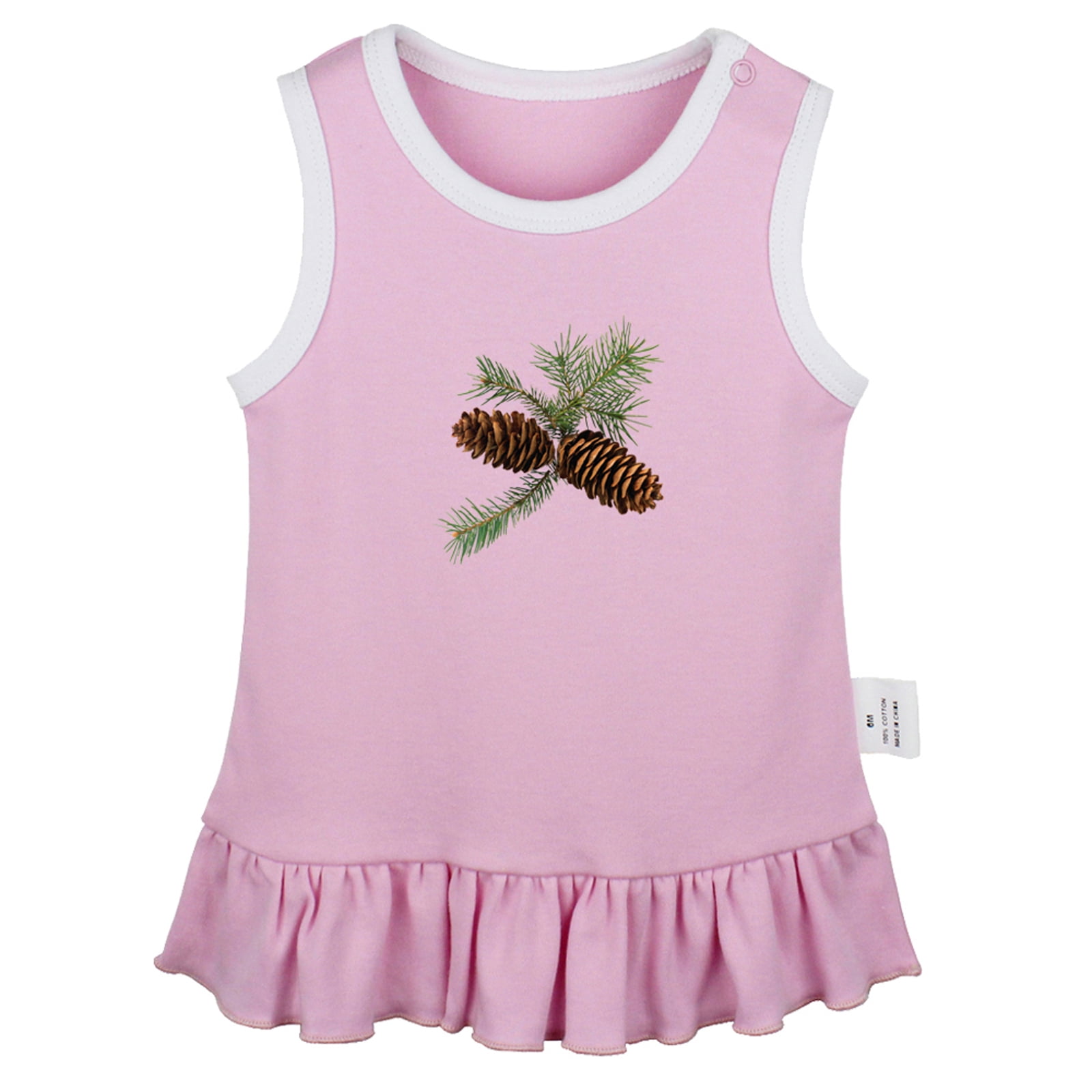 Nature Pine Cone Pattern Dresses For Baby, Newborn Babies Skirts ...