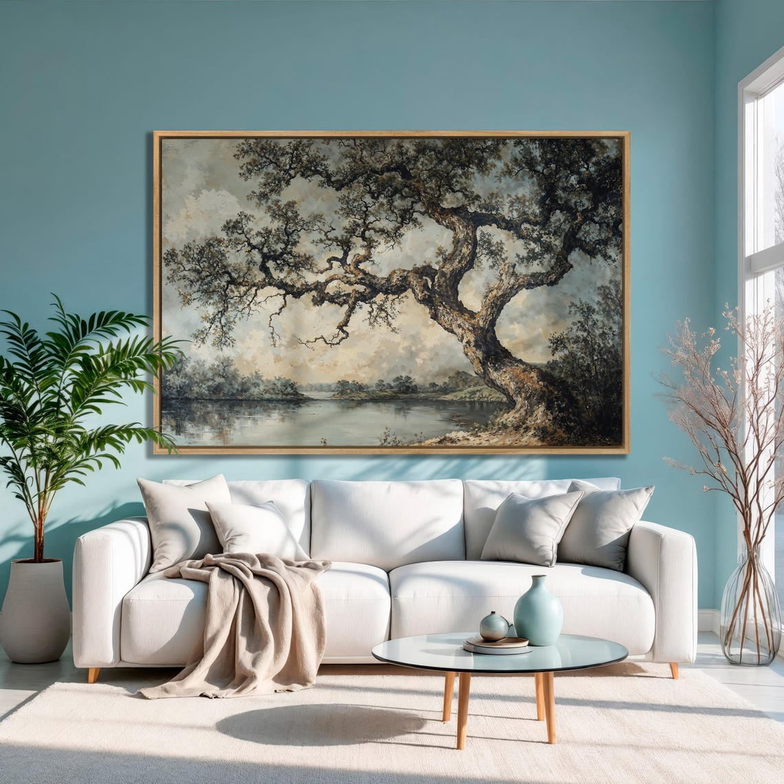 Nature Poster Peaceful Tree Landscape Wall Art, 24x36 UNFRAMED ...