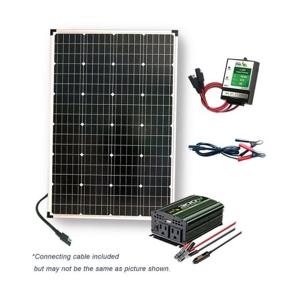 Nature Power 110W Solar Power Kit with Controller for RV: 1 x 110W ...