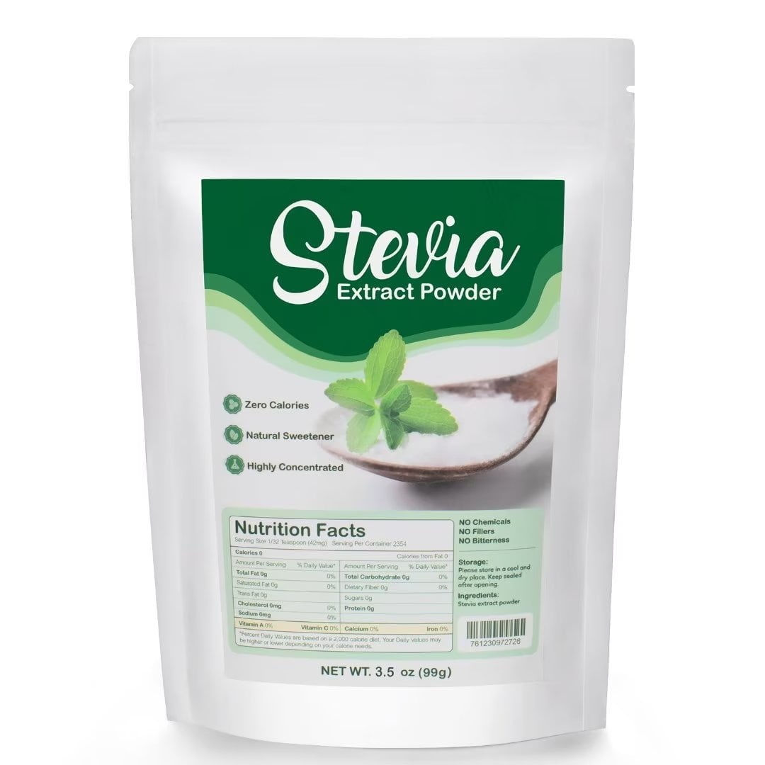 Nature Premium Stevia Extract Powder, Natural Sweetener, Sugar ...