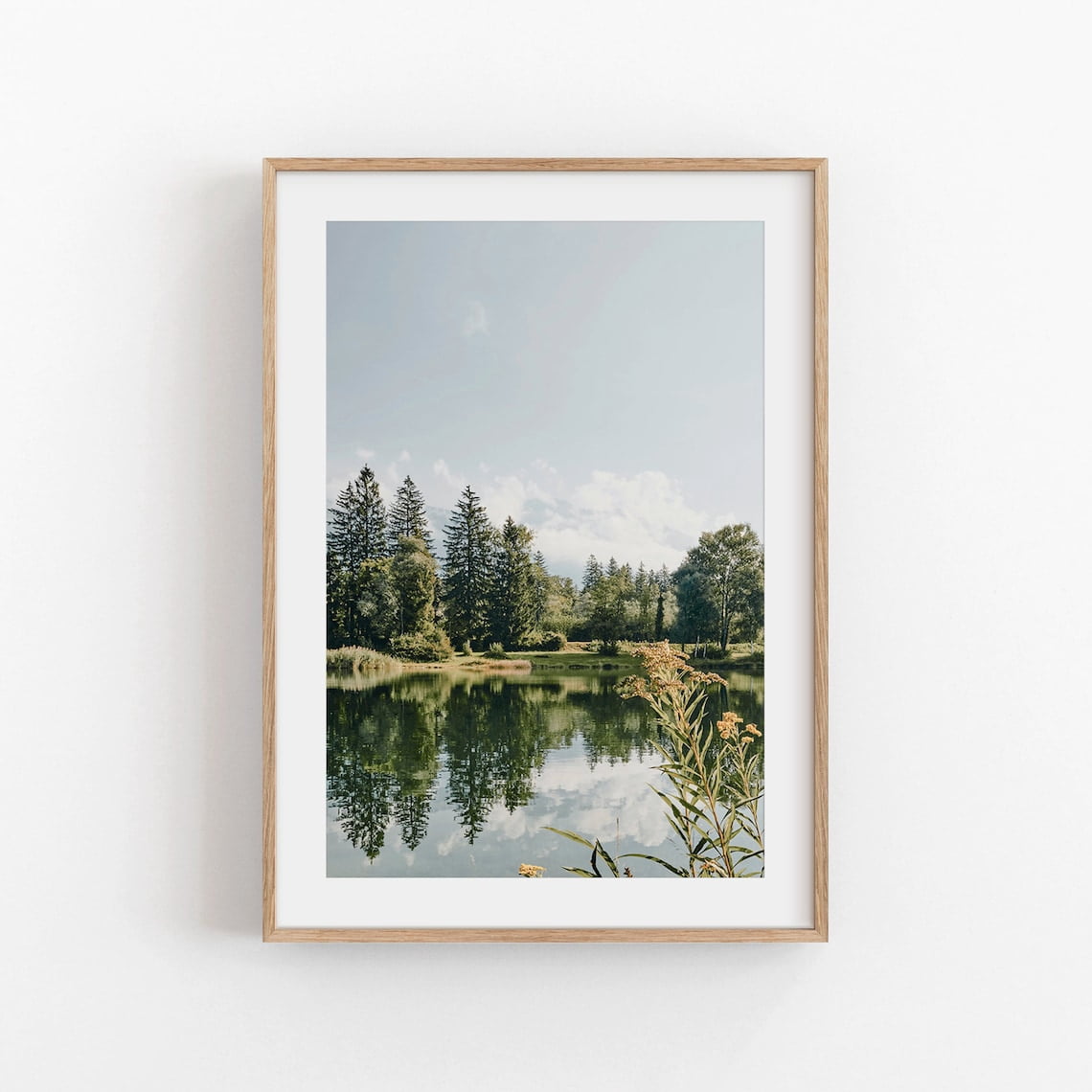 Nature Print, Instant Art, Nature Poster, Forest Poster, Lake Art Print ...