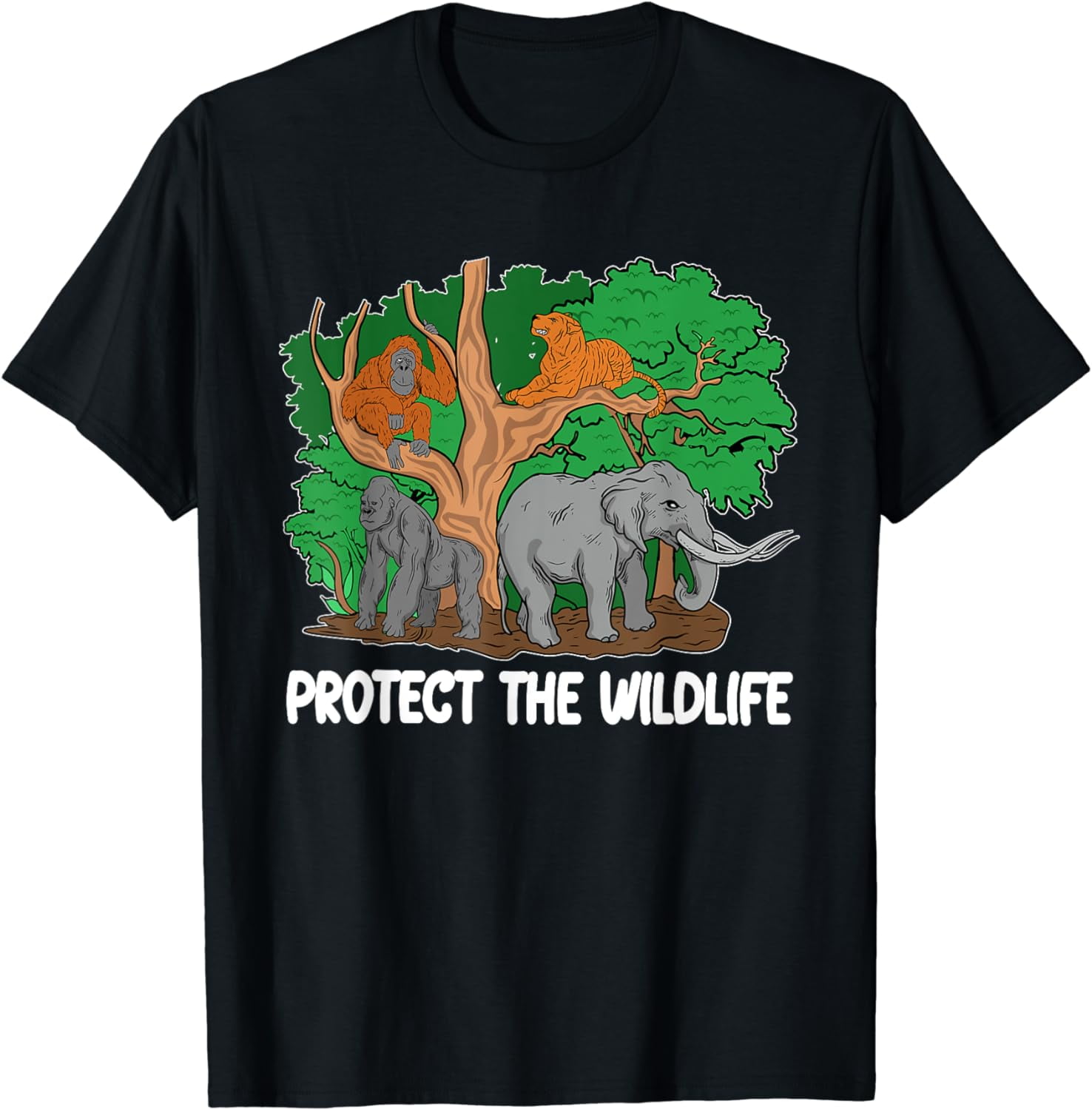 Nature Rainforest Animal Conservation T-Shirt - Walmart.com