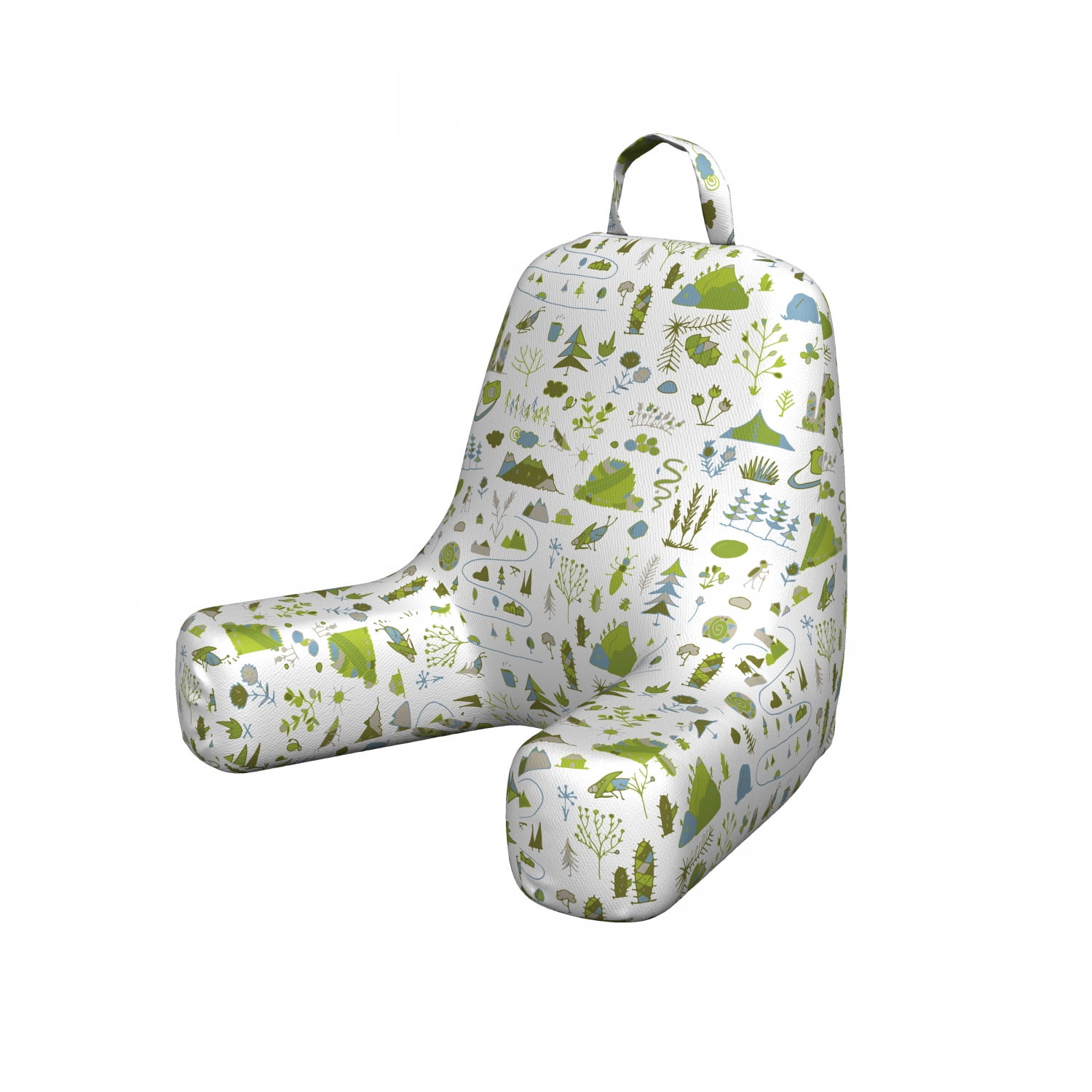 Nature Reading Pillow Cover, Wild Field Hiking Along Rocks Mountain ...