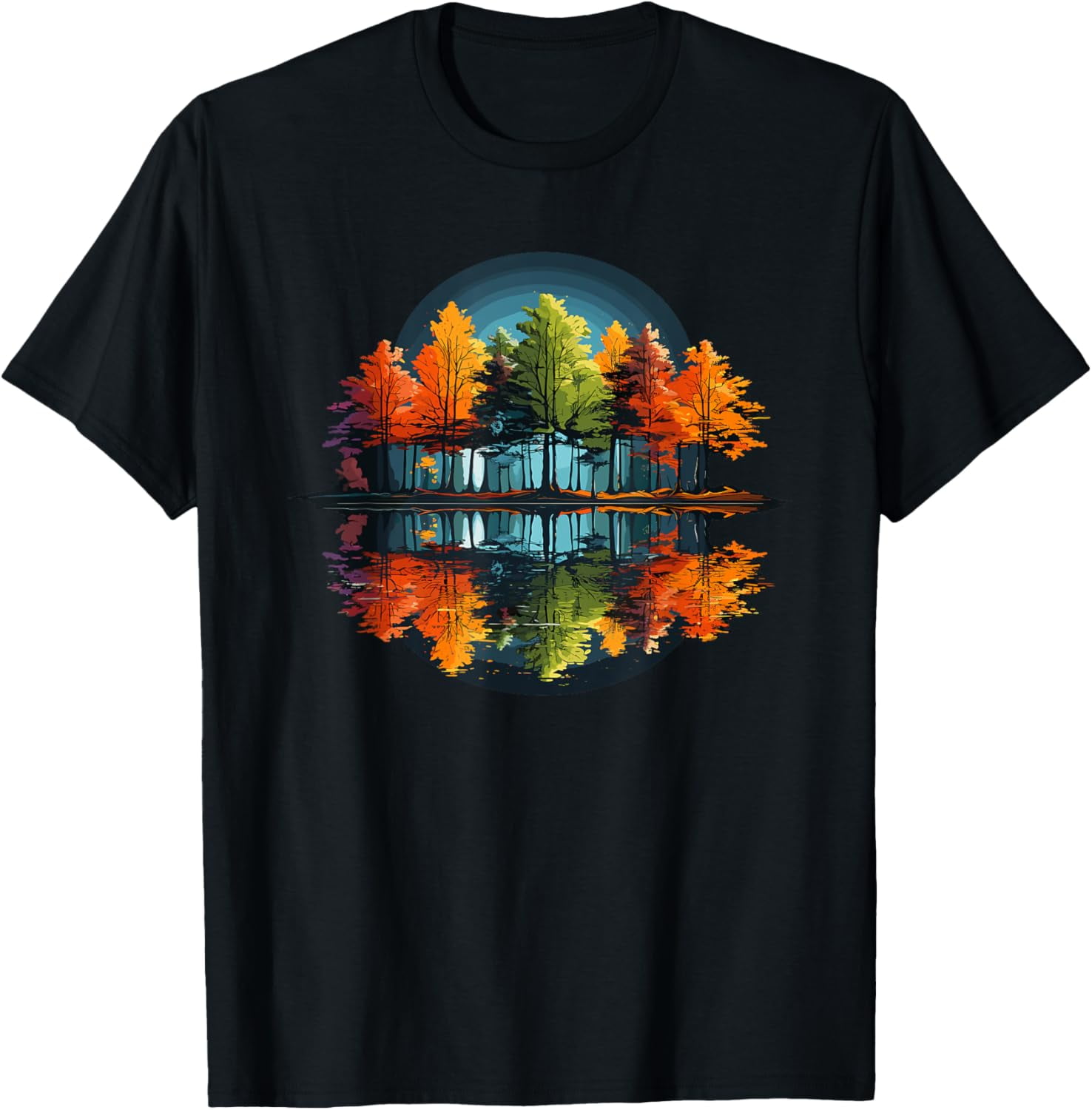 Nature Reflection Forest Trees Outdoor Wildlife T-Shirt - Walmart.com