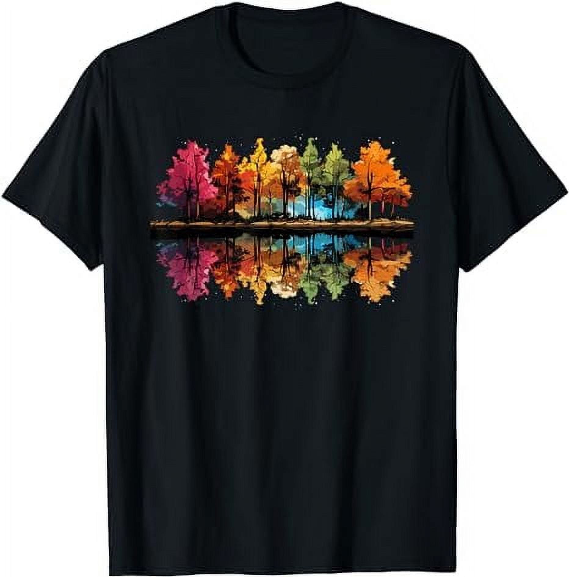 Nature Reflection Forest Trees Outdoor Wildlife T-Shirt - Walmart.com