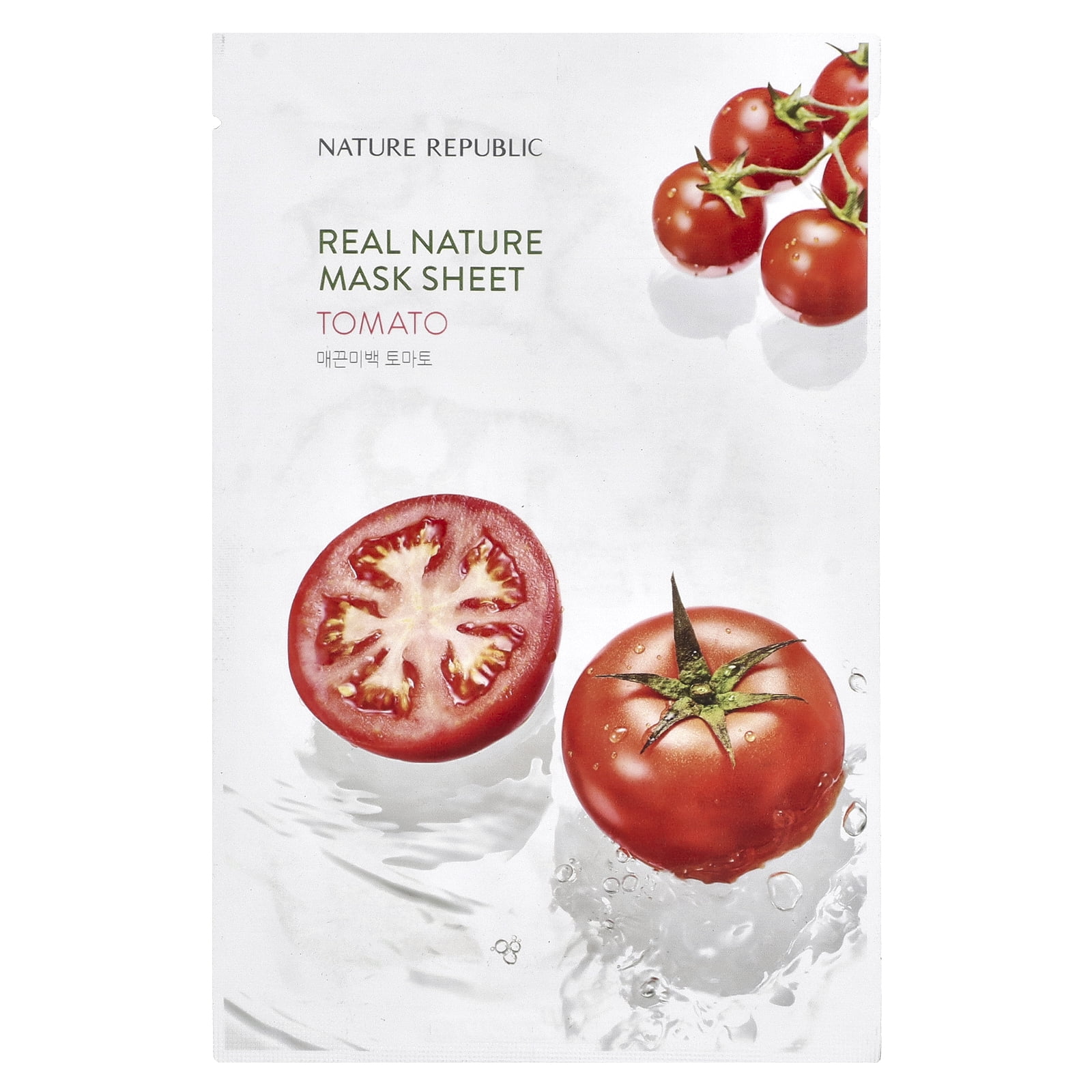 Nature Republic Real Nature Beauty Mask Sheet, Tomato, 1 Sheet, 0.77 fl ...