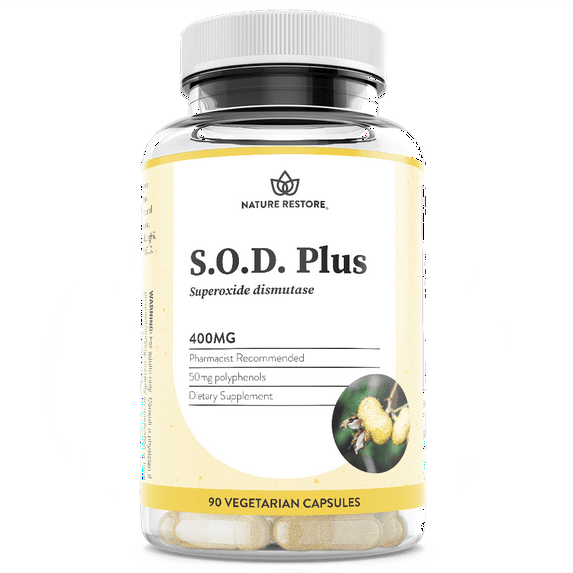 Nature Restore S.O.D. Plant-Based Supplement, 4000 IU, 60 Capsules ...
