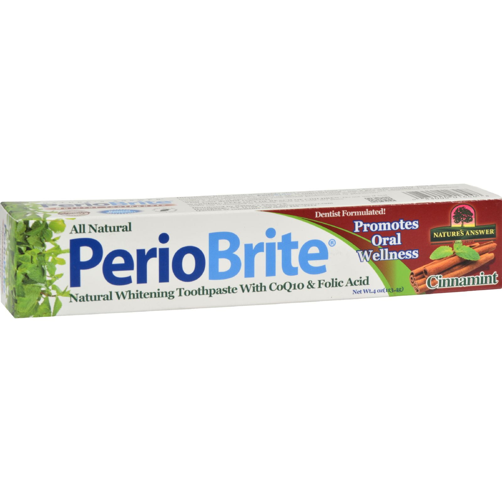 Nature'S Answer Periobrite Toothpaste - Cinnamon - 4 Oz - Walmart.com