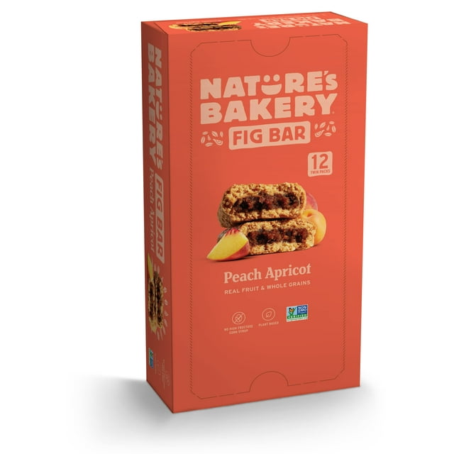 Nature’S Bakery Whole Wheat Fig Bars, Peach Apricot, Real Fruit, Vegan ...