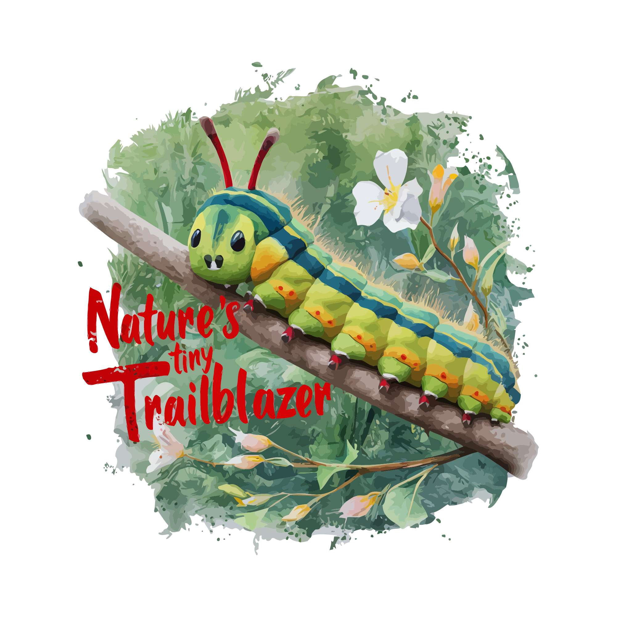 Nature'S Tiny Trailblazer Adventurous Explorative Brave Daring Cartoon ...