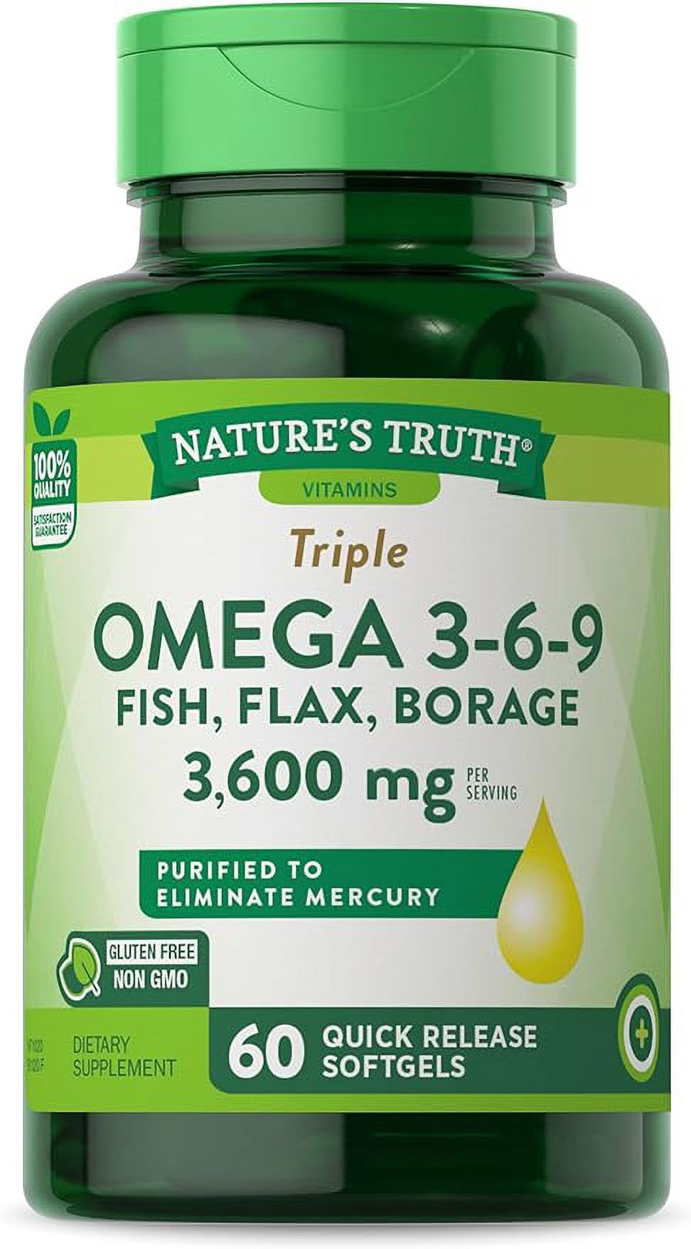 Nature S Truth Triple Omega 3 6 9 Fish Flax Borage Oils Supplement Nature S Truth Triple Omega 3 6 9 Fish Flax Borage Oils Supplement
