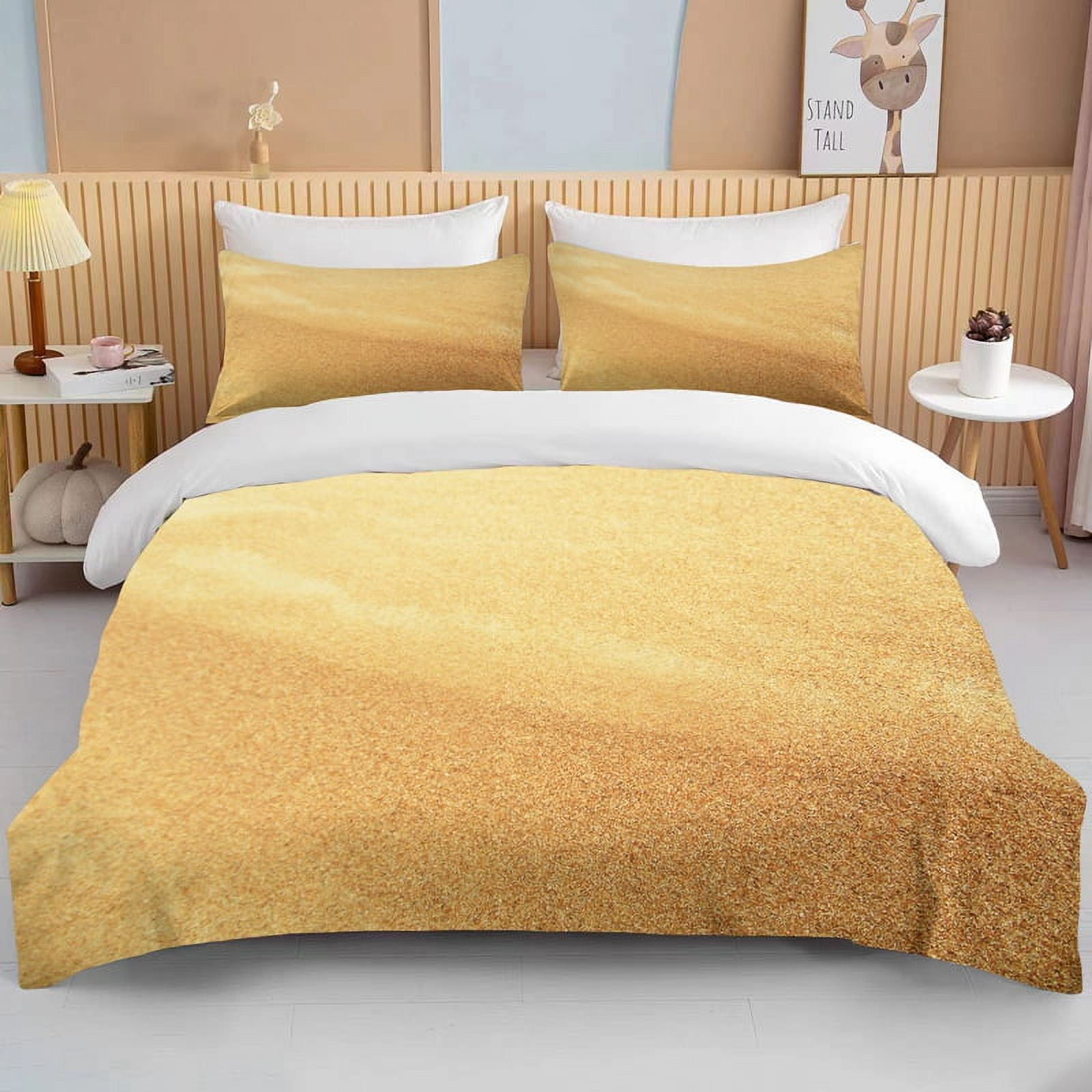 Nature Sand Duvet Cover Set Beige Sand Life Bedding Set 3pcs for Kids ...