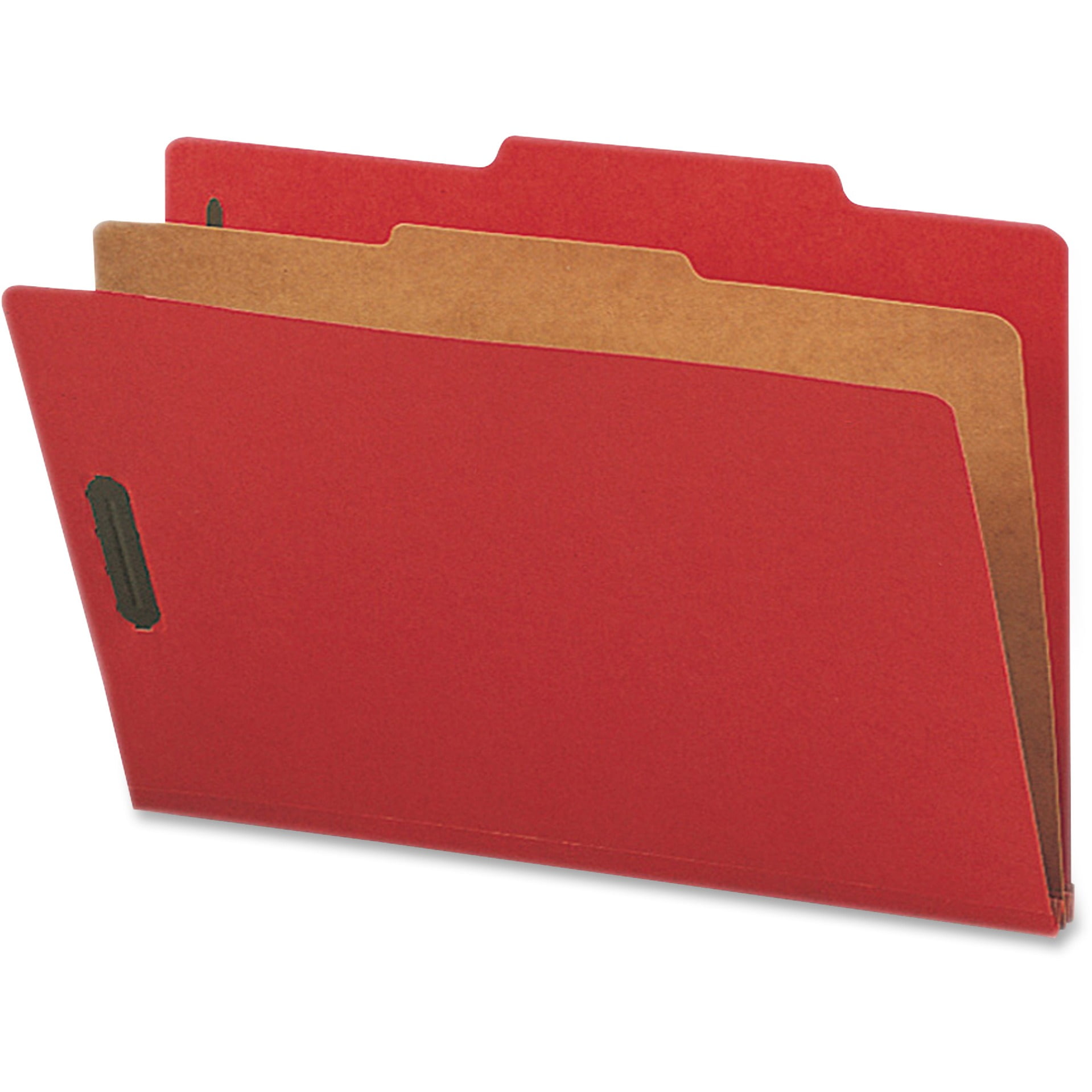 Nature Saver 1-Divider Color Classification Folders, Bright Red, 10 ...