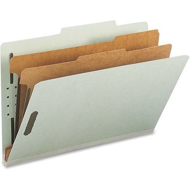 Nature Saver, NAT01058, Recycled Gray/Green Classification Folders, 10 ...