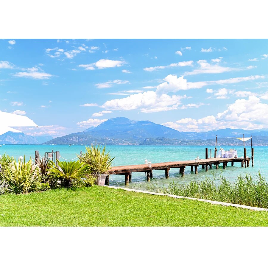 Nature Scenery Mountain Village Forest Castle Backdrop Baby Portrait ...