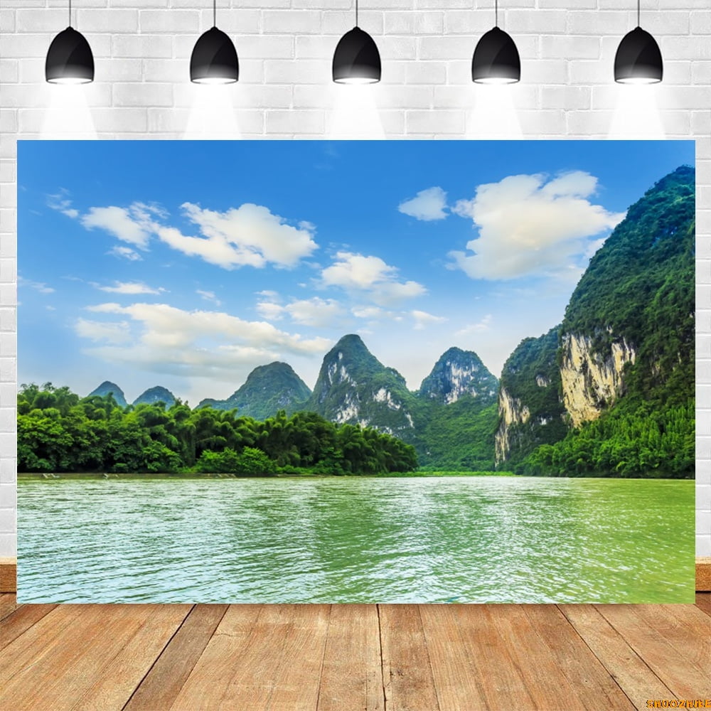 Nature Scery Waterfall Forest River Backdrop Birthday Party Wedding ...