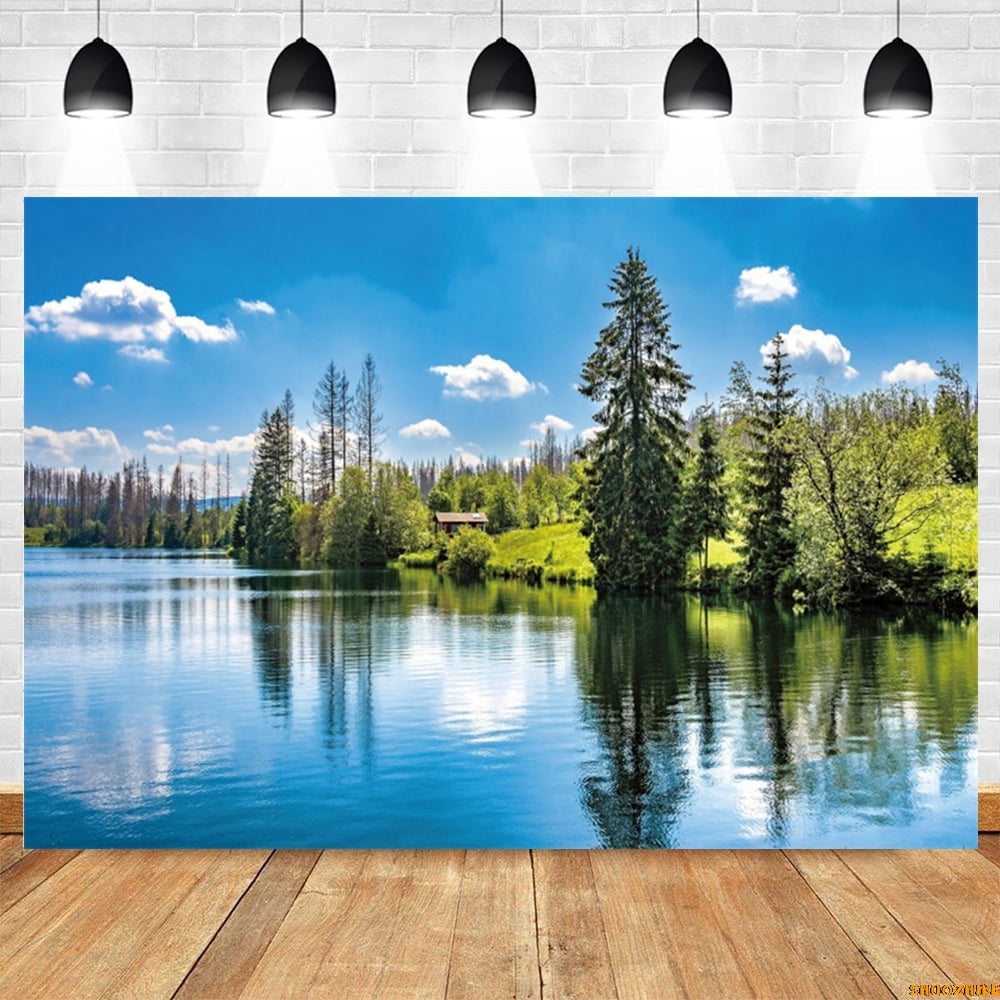 Nature Scery Waterfall Forest River Backdrop Birthday Party Wedding ...