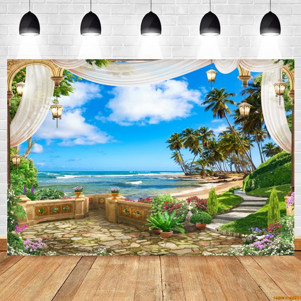 Nature Seaside Landscape Backdrop for Photography Sea Ocean Frch ...