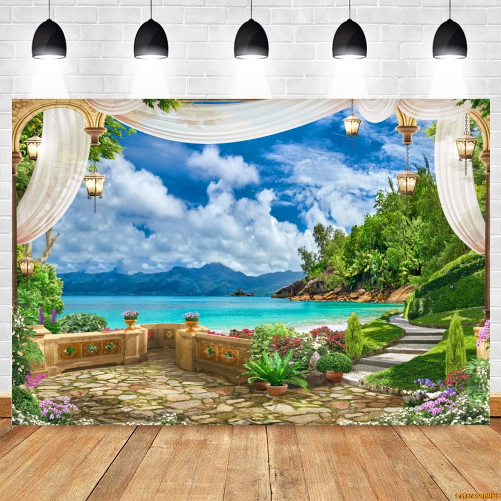 Nature Seaside Landscape Backdrop for Photography Sea Ocean Frch ...