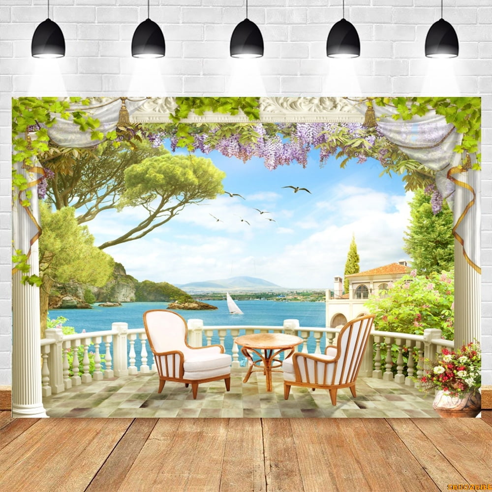 Nature Seaside Landscape Backdrop for Photography Sea Ocean Frch ...