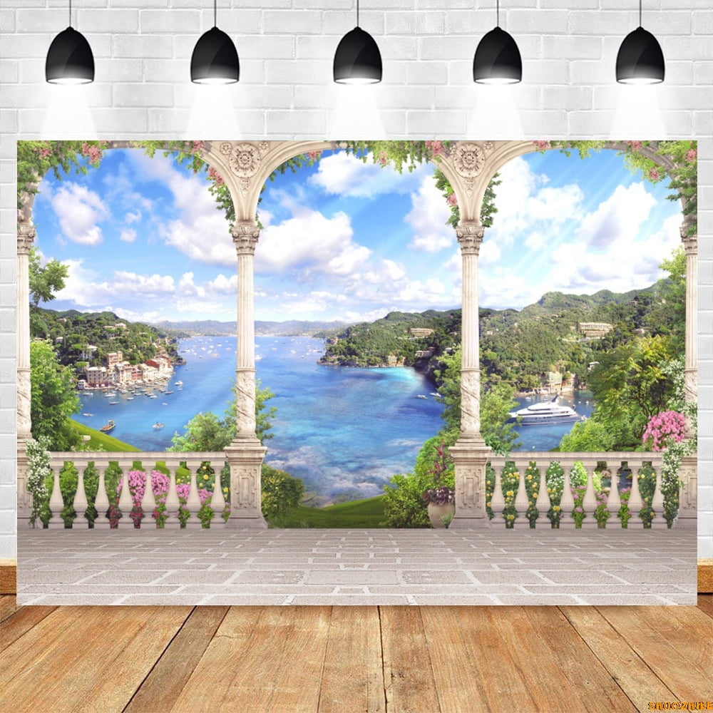 Nature Seaside Landscape Backdrop for Photography Sea Ocean Frch ...