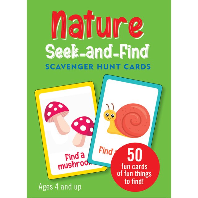 Nature Seek-And-Find Scavenger Hunt Cards (Set of 50 Cards) (Other ...