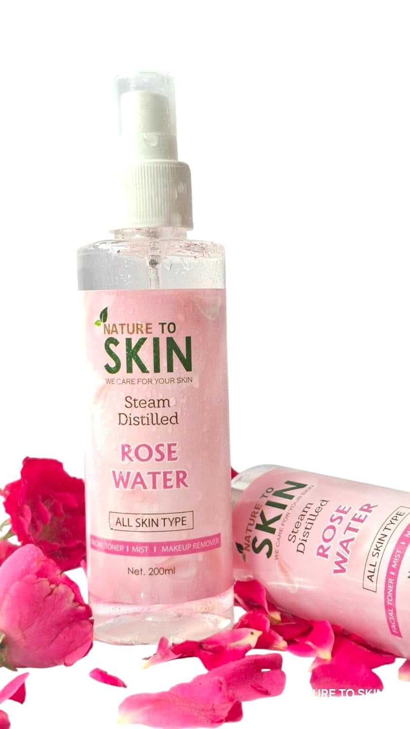 Nature to Skin Steam Distilled Rose Water 200ml All Skin Types Facial ...