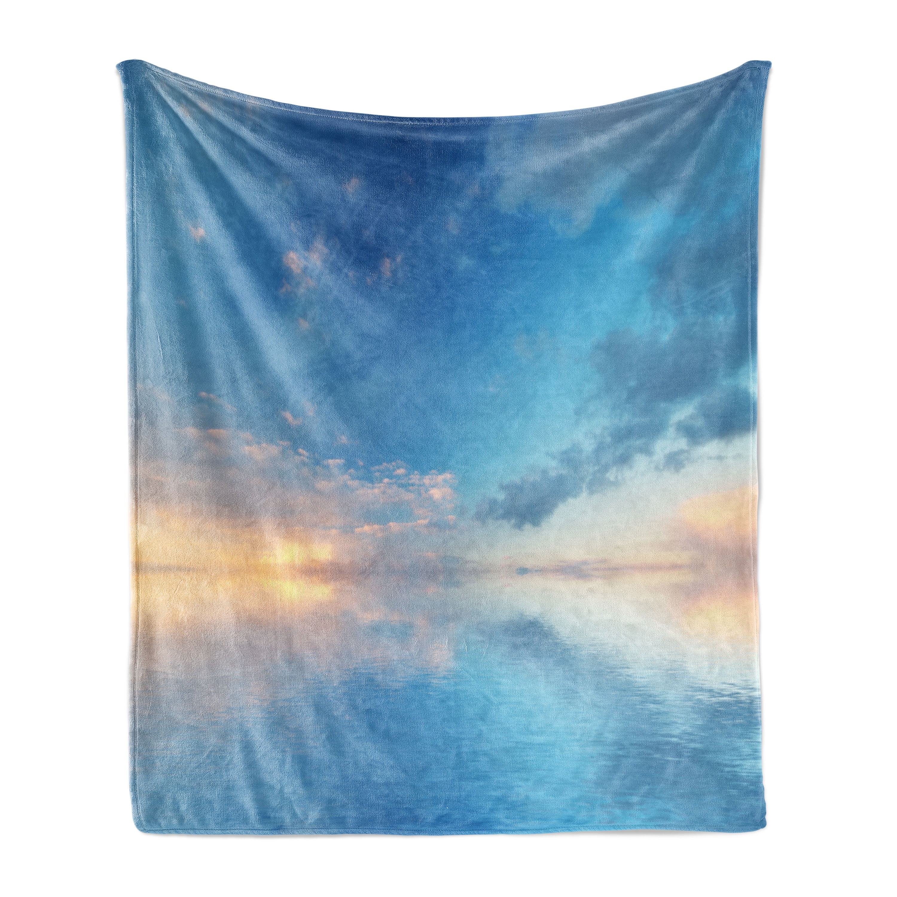 Nature Soft Flannel Fleece Throw Blanket, Inside out Sky and Sea Looks ...