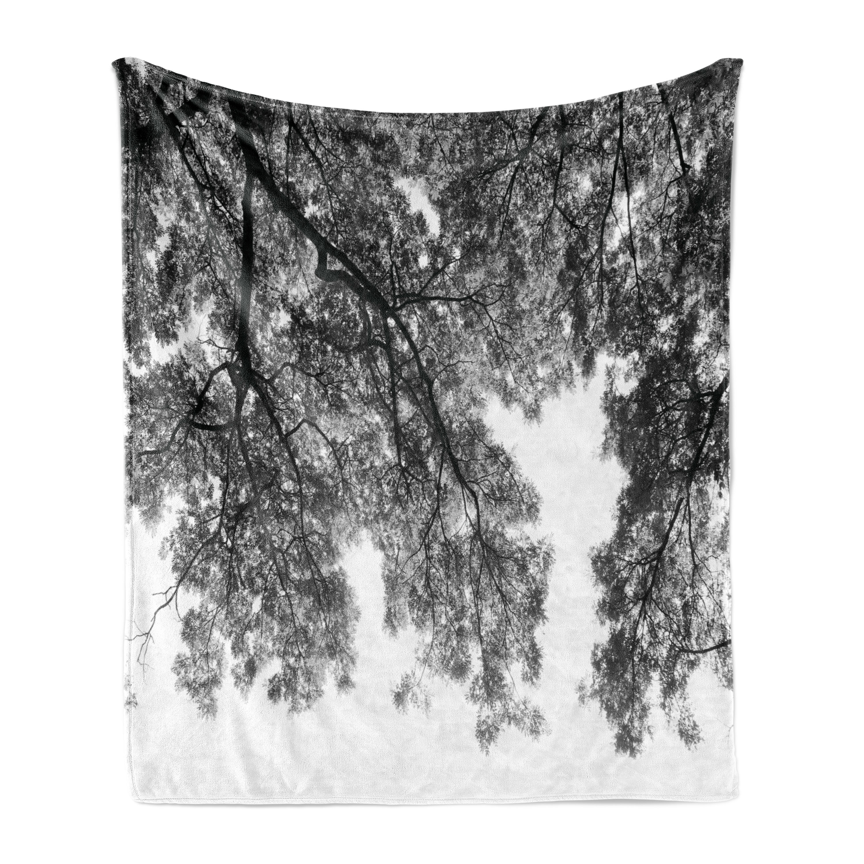 Nature Soft Flannel Fleece Throw Blanket, Photograph of Trees from the ...