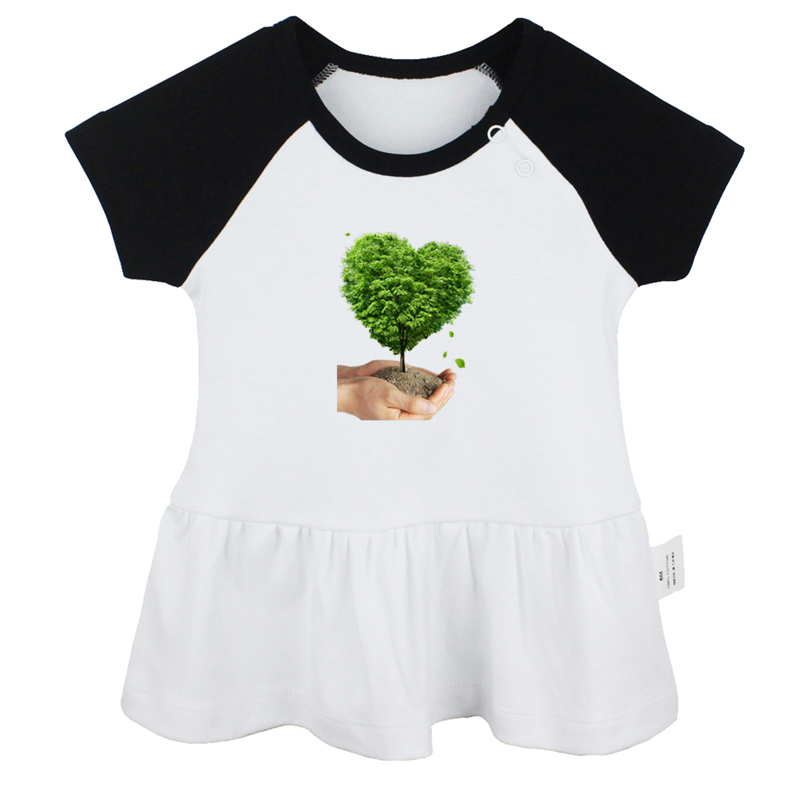 Nature Soil in Hands Pattern Dresses For Baby, Newborn Babies Skirts ...