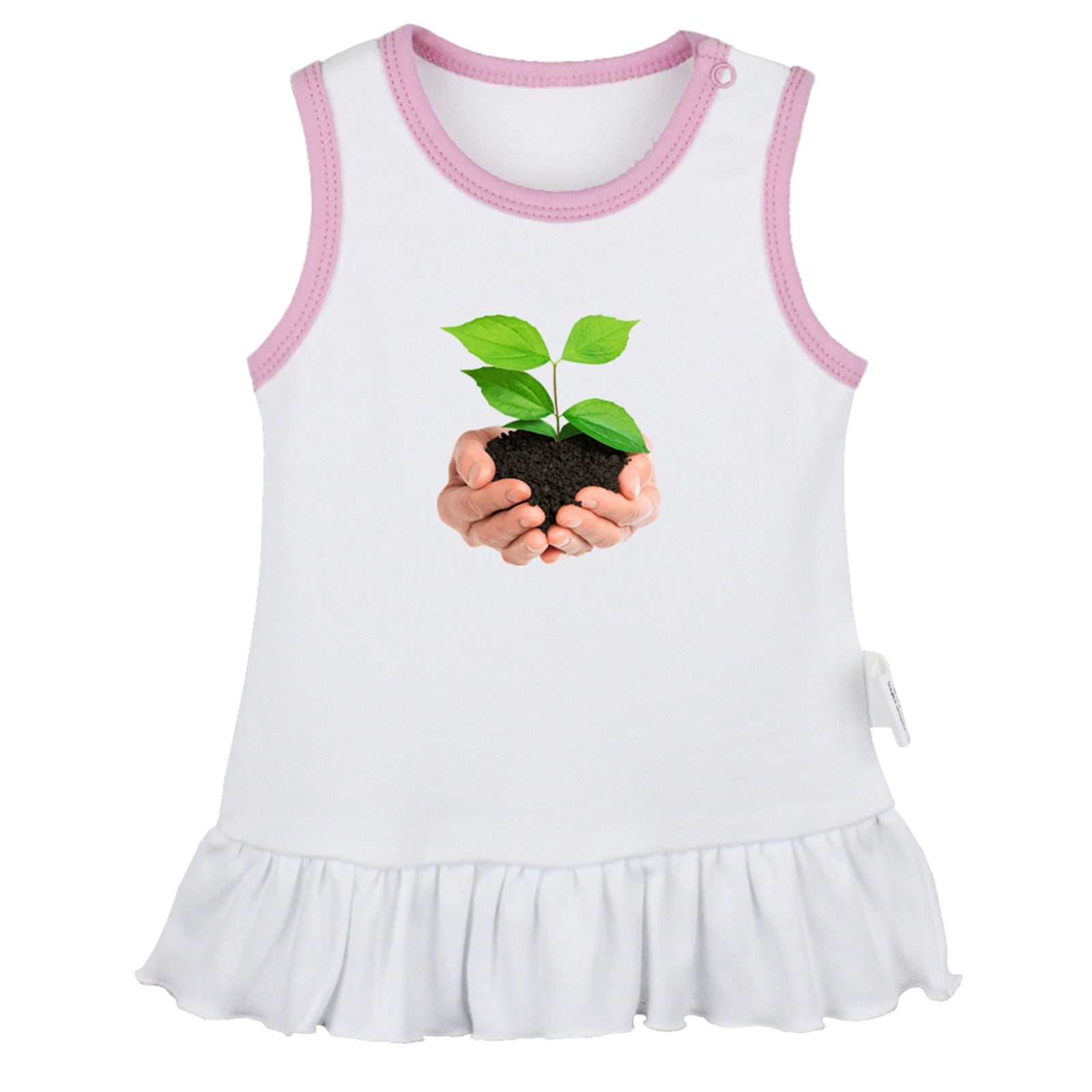 Nature Soil in Hands Pattern Dresses For Baby, Newborn Babies Skirts ...
