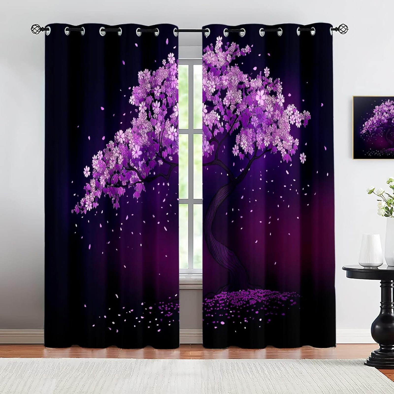 Nature Spring Blackout Curtains For Bedroom Living Room, Tree Of Life Curtains & Home Decor ...