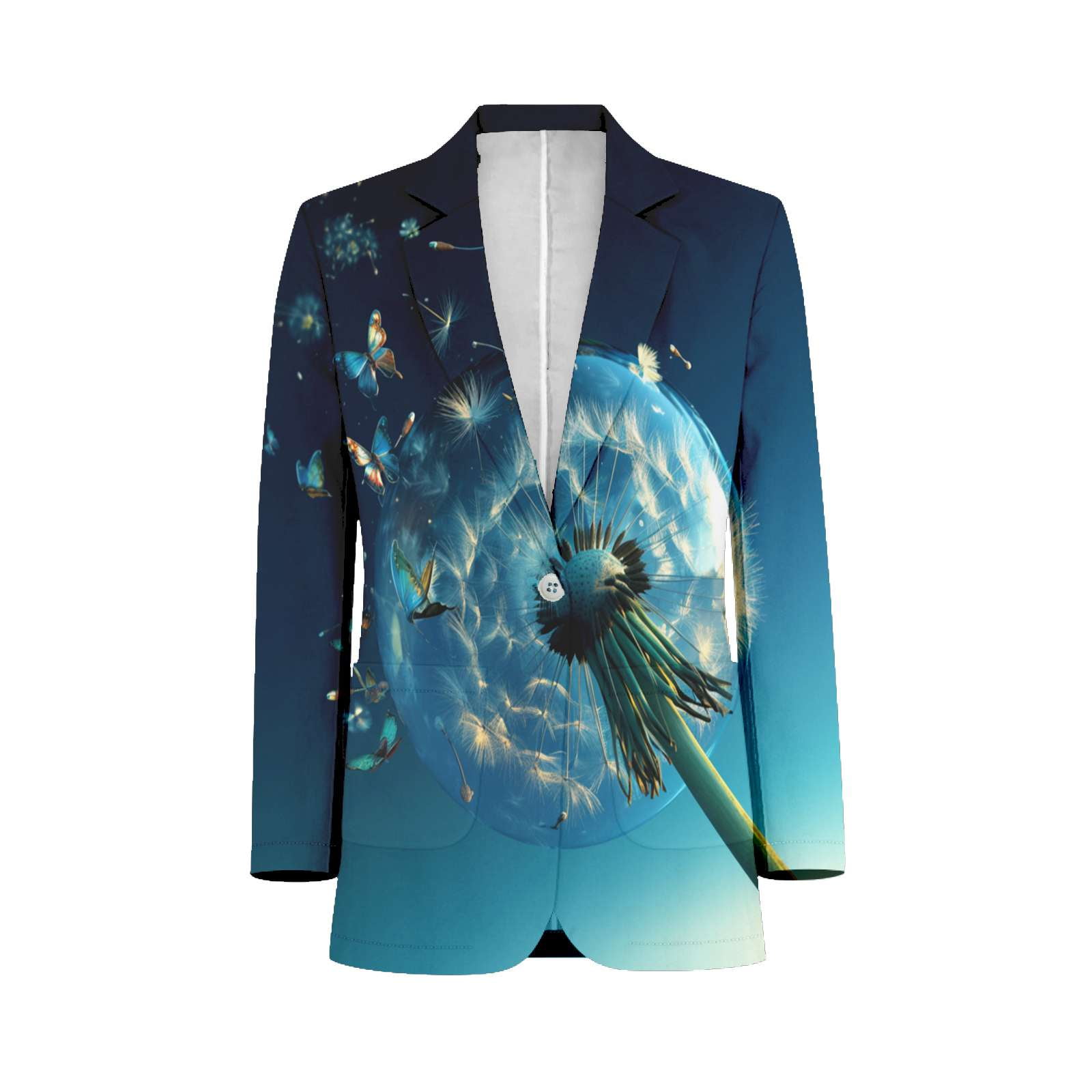 Nature Spring Summer Dandelion Blue Sky Mens Suits Shawl Collar Slim ...