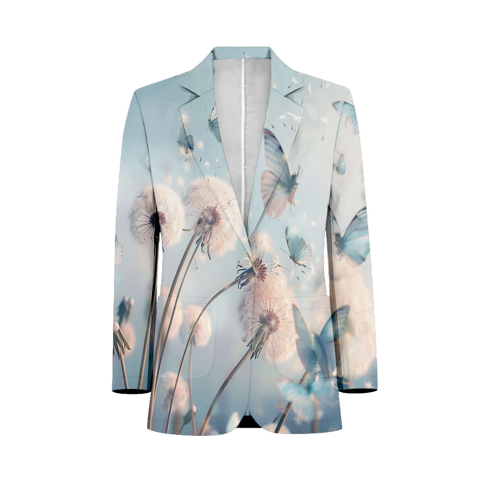 Nature Spring Summer Dandelion Blue Sky Mens Suits Shawl Collar Slim ...