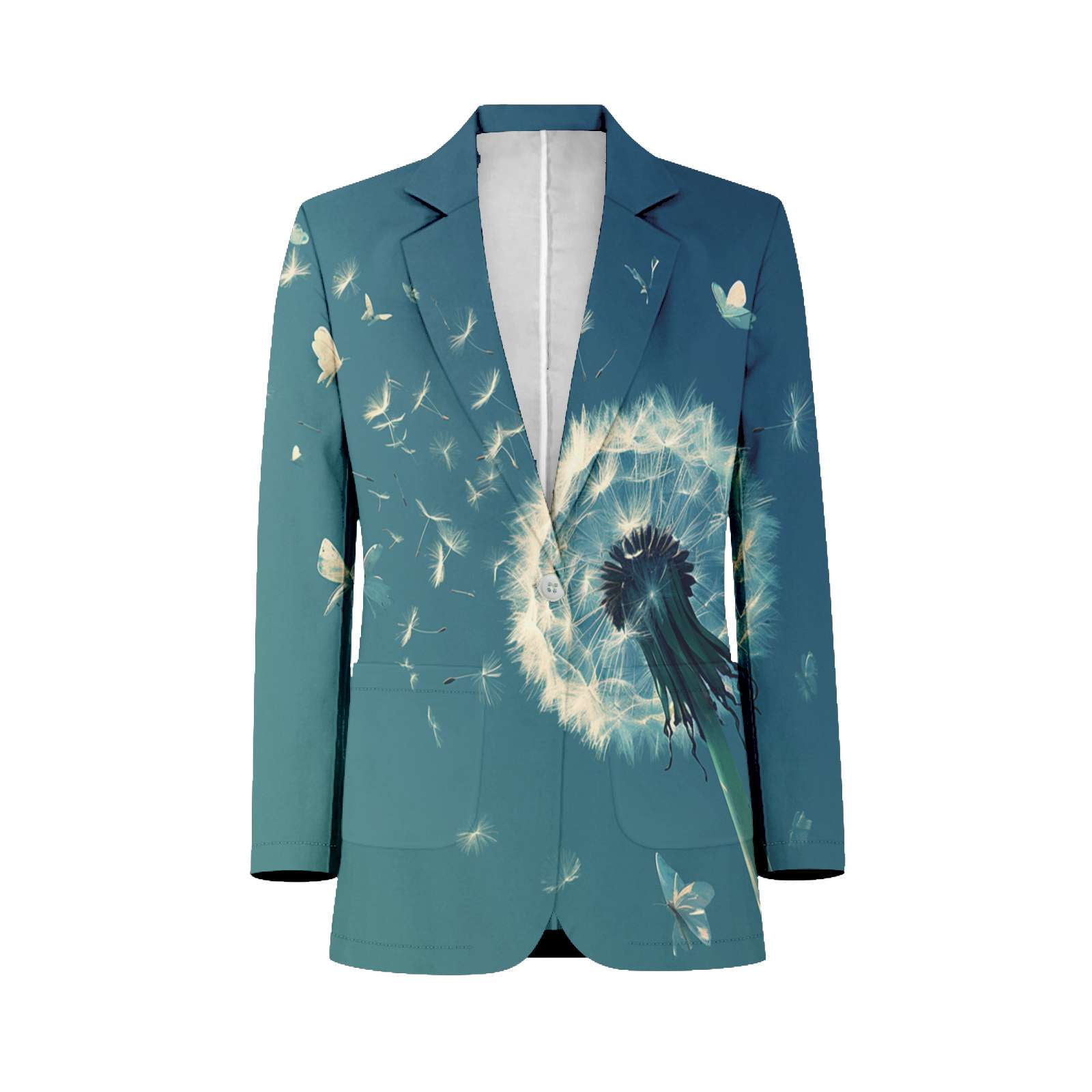 Nature Spring Summer Dandelion Blue Sky Mens Suits Shawl Collar Slim ...