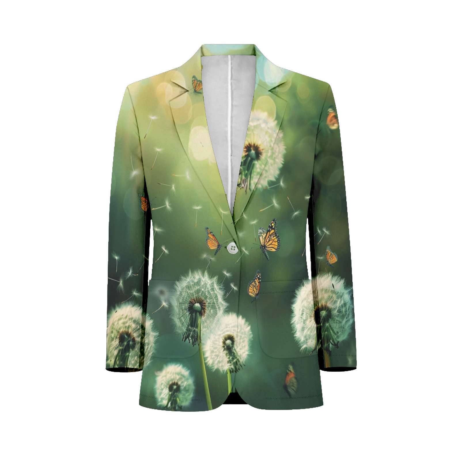 Nature Spring Summer Dandelion Blue Sky Mens Suits Shawl Collar Slim ...