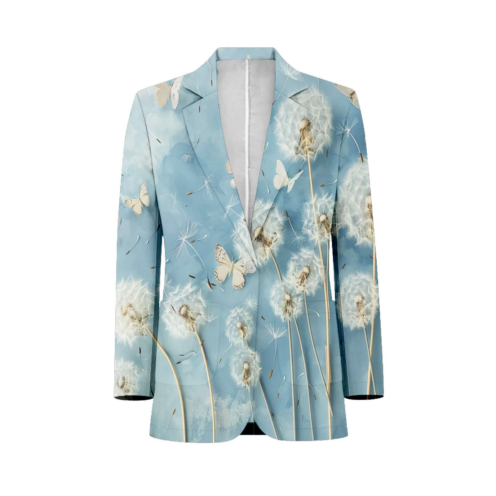 Nature Spring Summer Dandelion Blue Sky Mens Suits Shawl Collar Slim ...