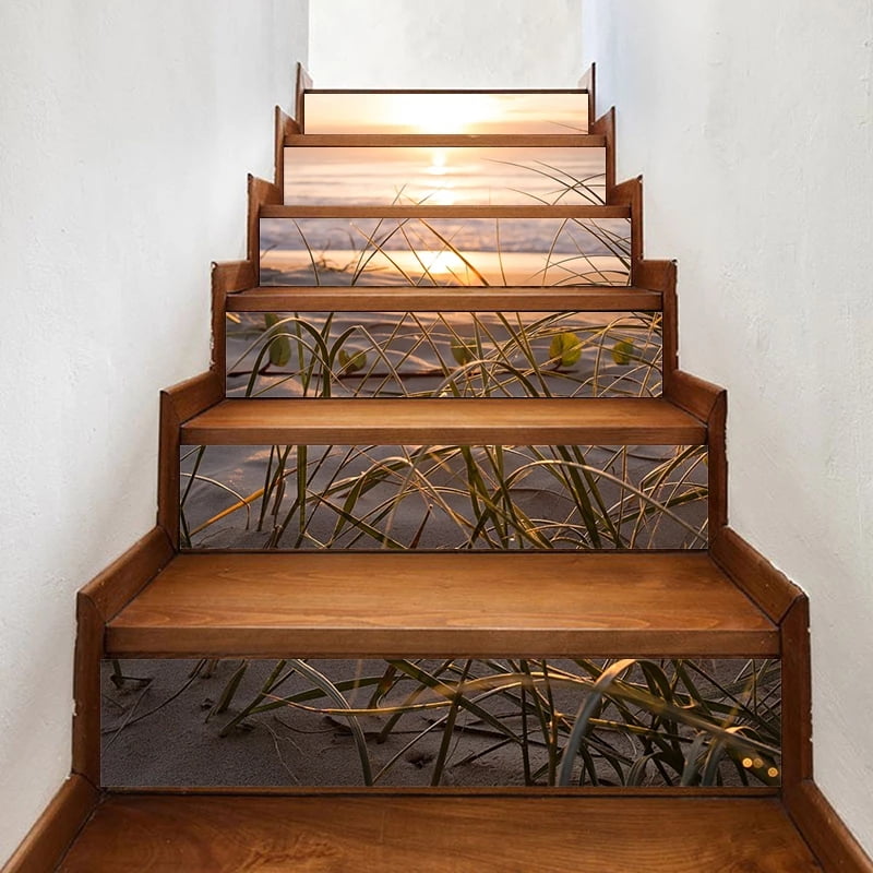 Nature Stair Riser Floor Stickers Waterproof Removable Self Adhesive ...