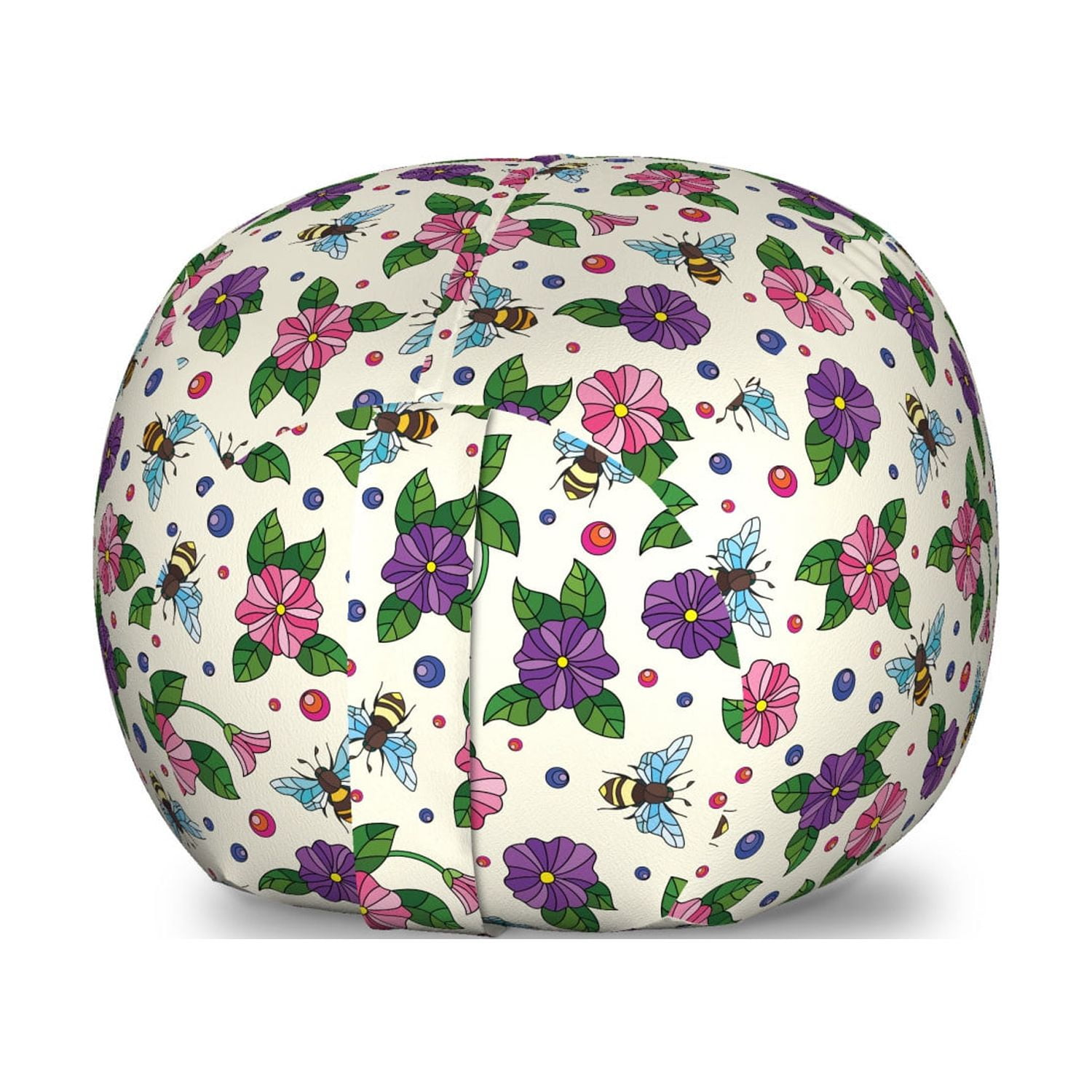 Nature Storage Toy Bag Chair, Spring Time Composition with Botanical ...