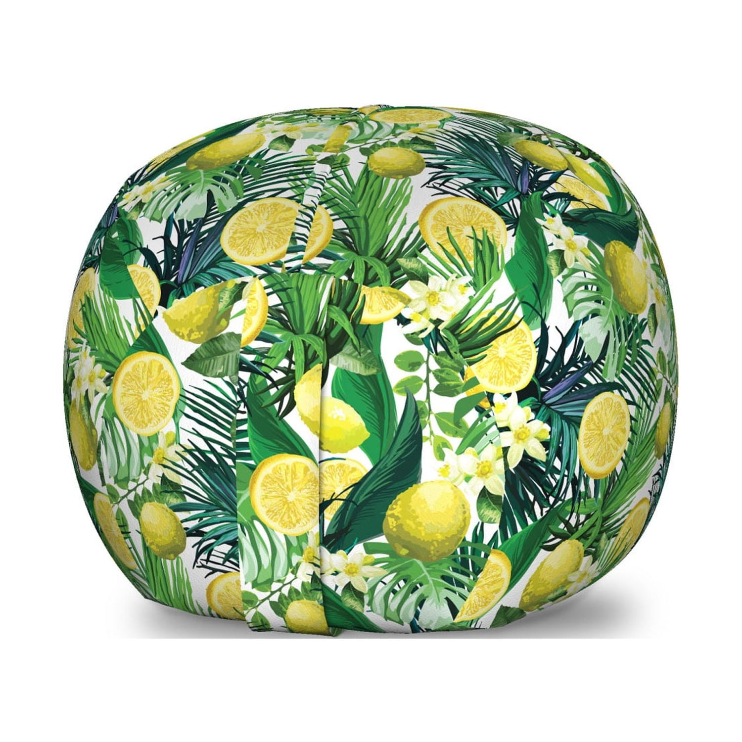 Nature Storage Toy Bag Chair, Tropical Plants with Large Evergreen Leaf ...