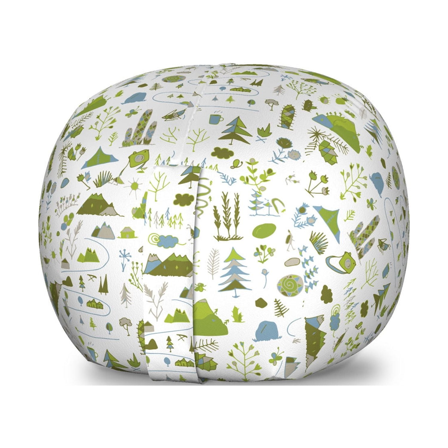 Nature Storage Toy Bag Chair, Wild Field Hiking Along Rocks Mountain ...