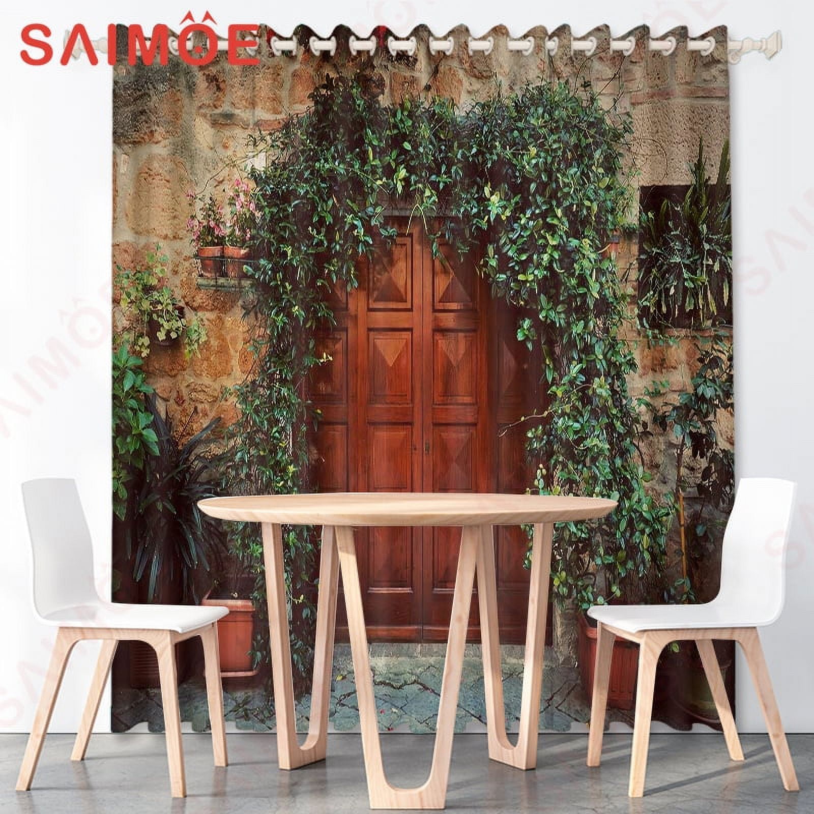 Nature Sunflower Door Curtains Polyester Privacy Closet Curtain ...